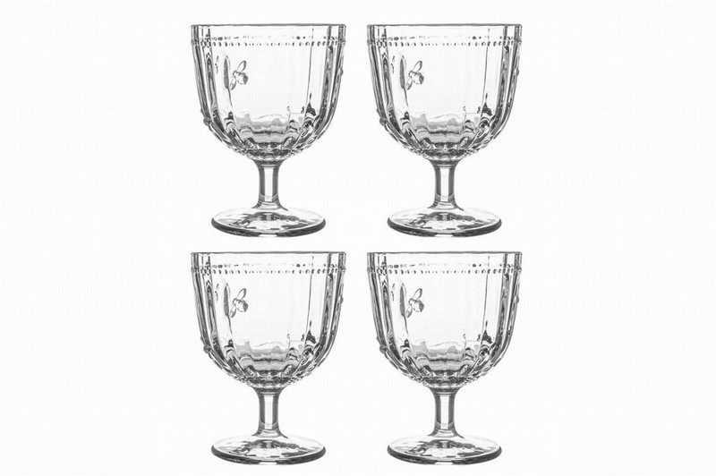 Joules Bee Glassware- Bee Wine Glasses Set of Four
